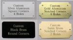 Custom Engraved Name Plates - US Brass Shop