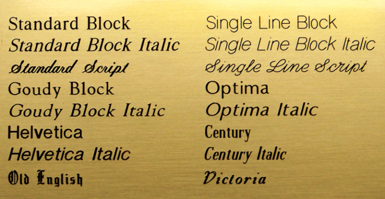 Custom Size Rectangular Nameplates - US Brass Shop